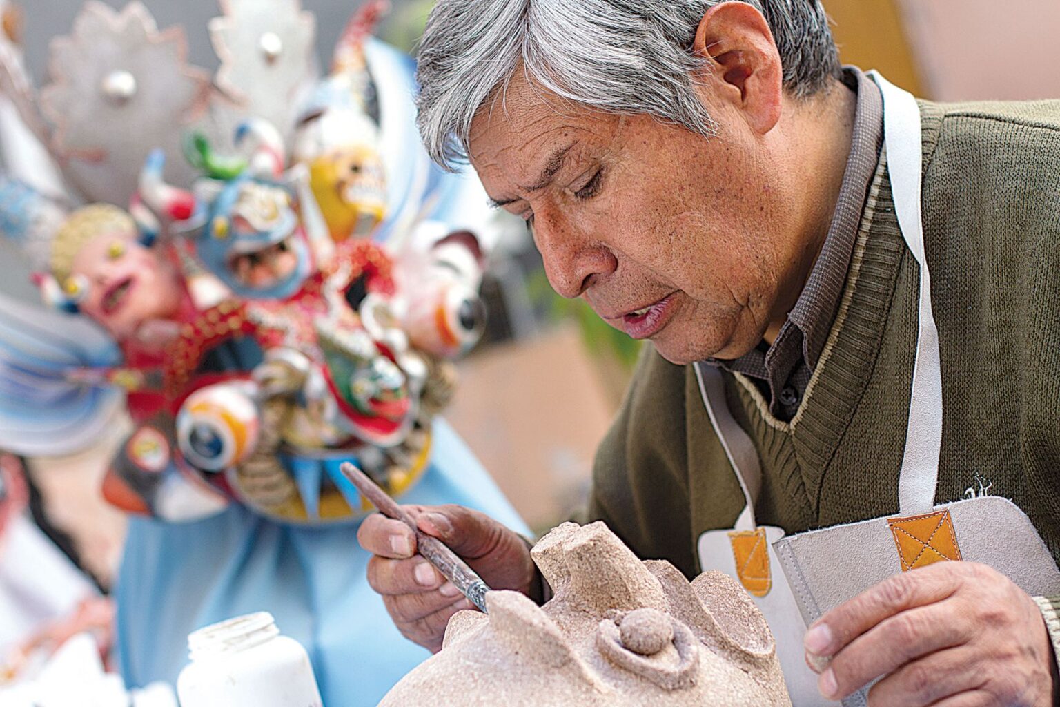 Conozca al Mascarero del Altiplano premiado al Amauta de la Artesanía ...